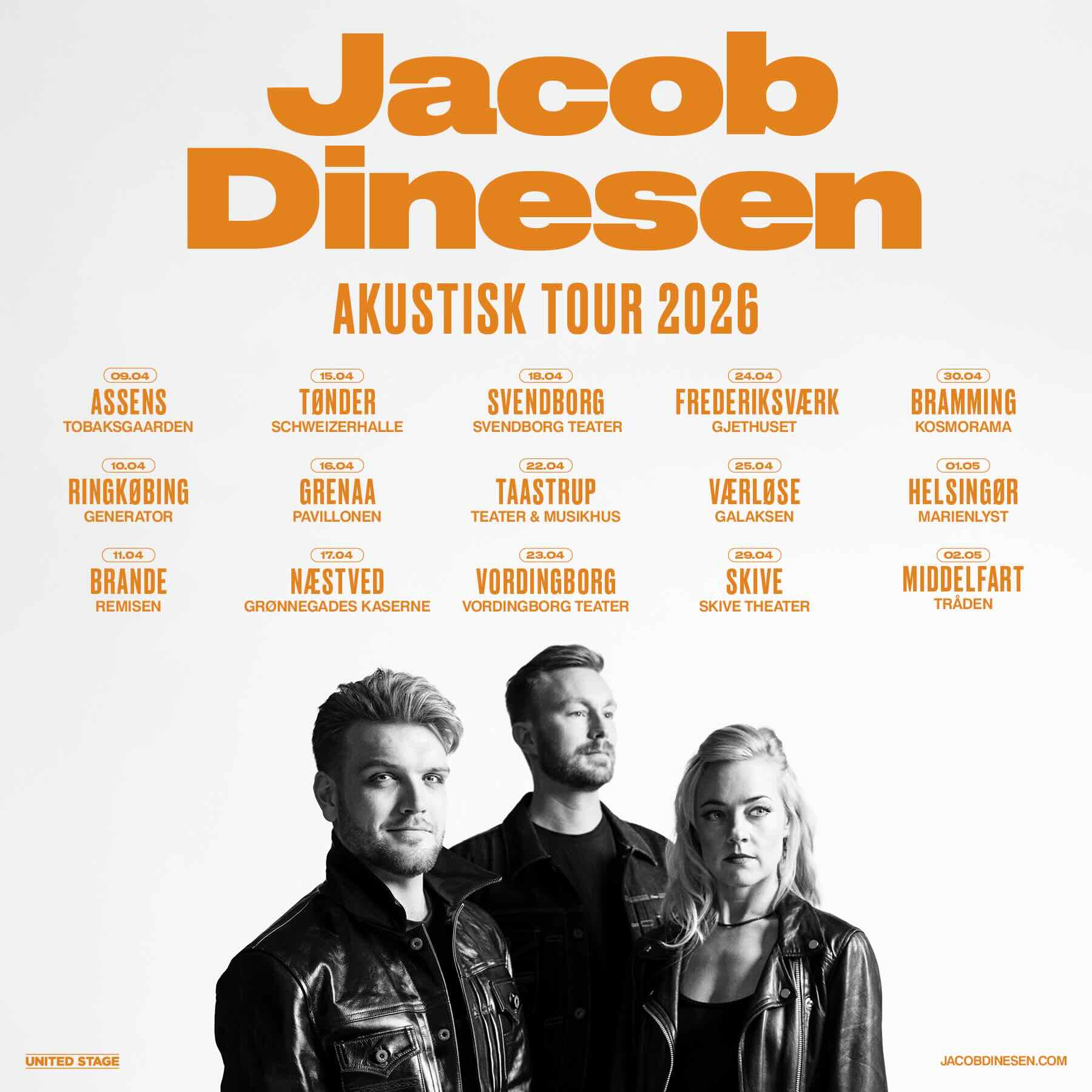 Jacob Dinesen // Presale 2026 - United Stage Danmark