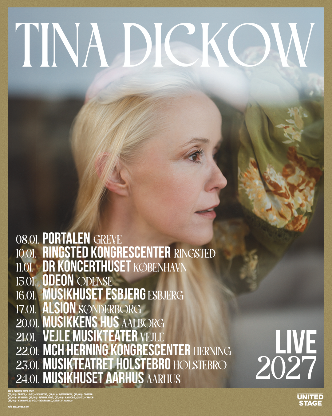 Tina Dickow 2027 - Eksclusiv pre-sale - United Stage Danmark